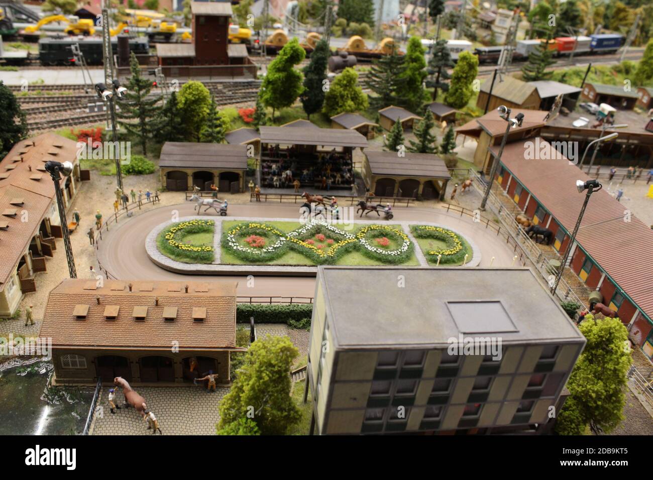 Toy city in a small size, very beautiful and realistic Stock Photo - Alamy