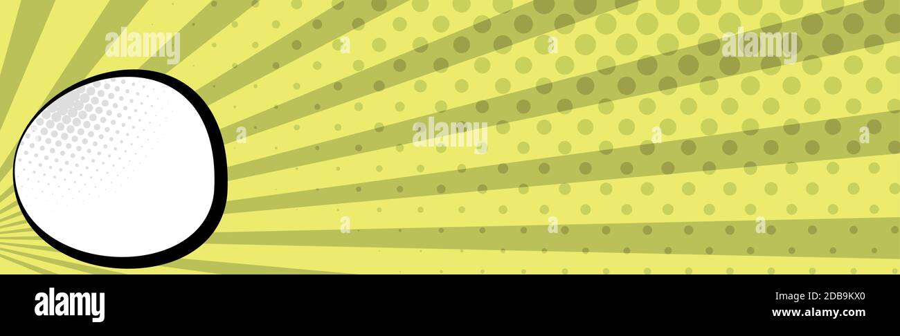 Panoramic yellow comic zoom with lines - Vector illustration Stock ...