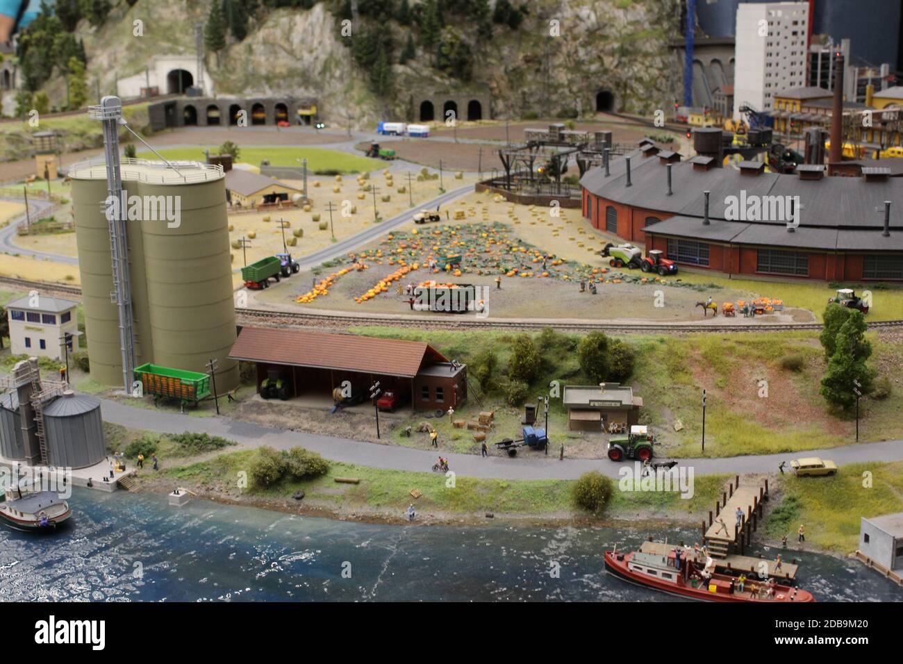 Toy city in a small size, very beautiful and realistic Stock Photo - Alamy