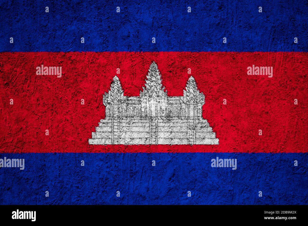 Cambodia flag on texture hi-res stock photography and images - Alamy
