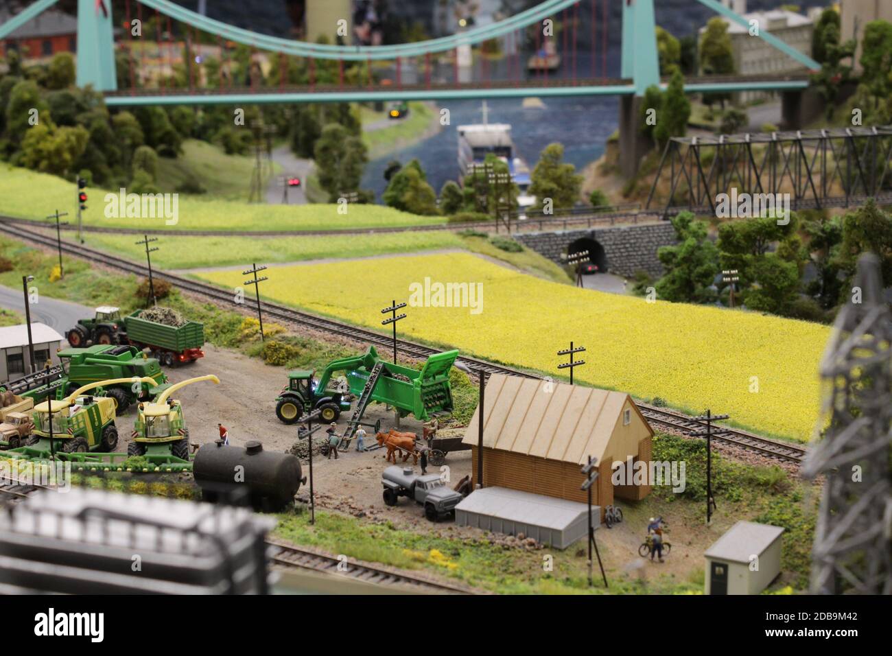 Toy city in a small size, very beautiful and realistic Stock Photo - Alamy