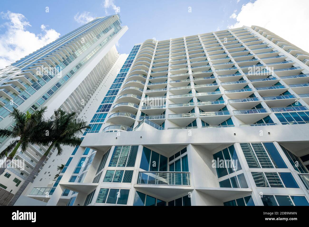 Highrise towers Edgewater Miami FL Stock Photo - Alamy