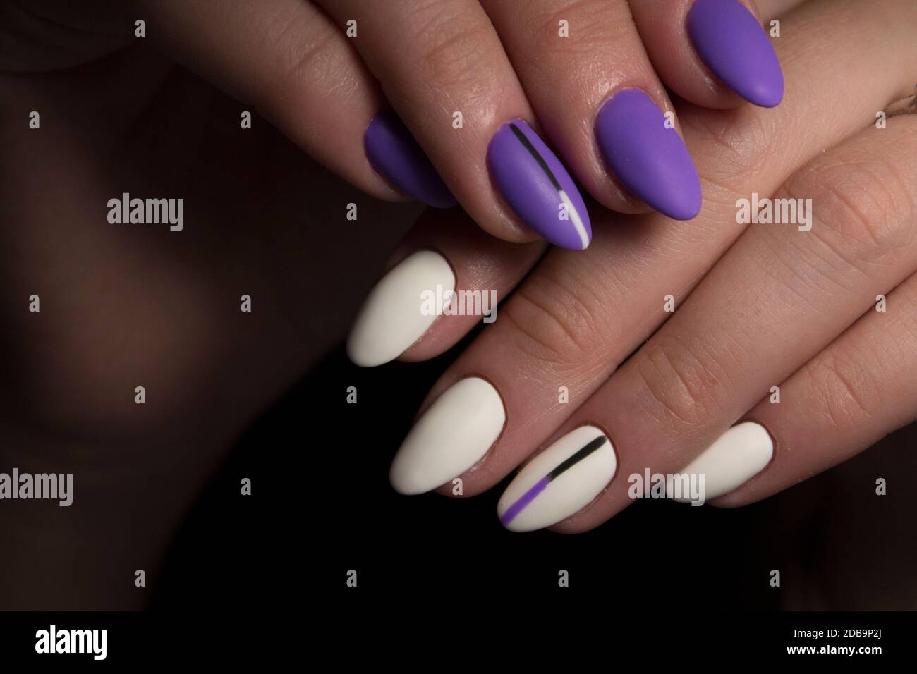 glamorous beautiful manicure on a trendy texture background Stock Photo ...