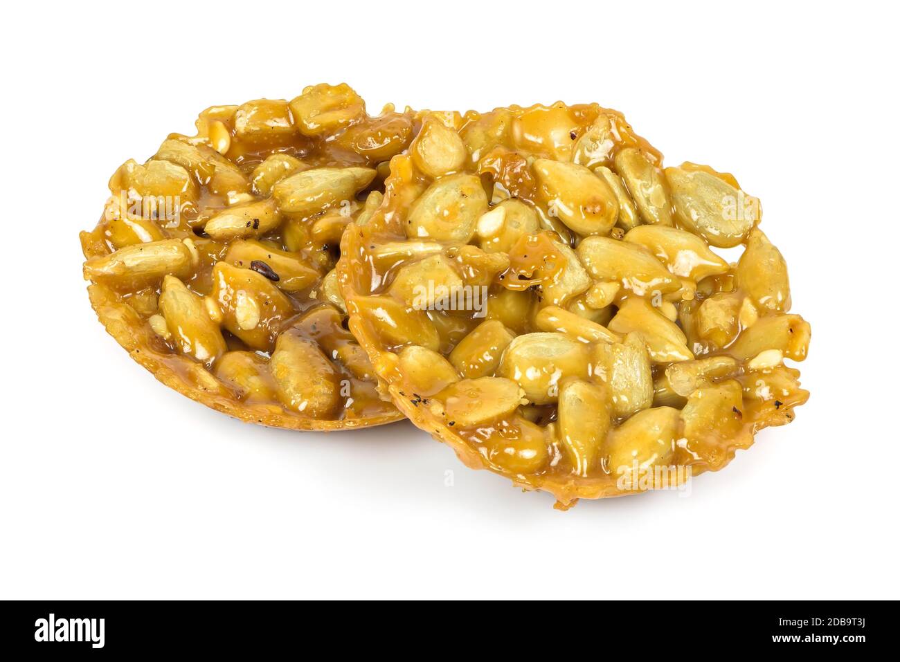Florentine biscuit isolated on white background with clipping path ...