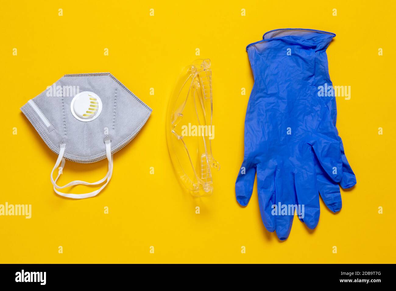 Coronavirus protective measures. Close-up of a N95 face mask or ...