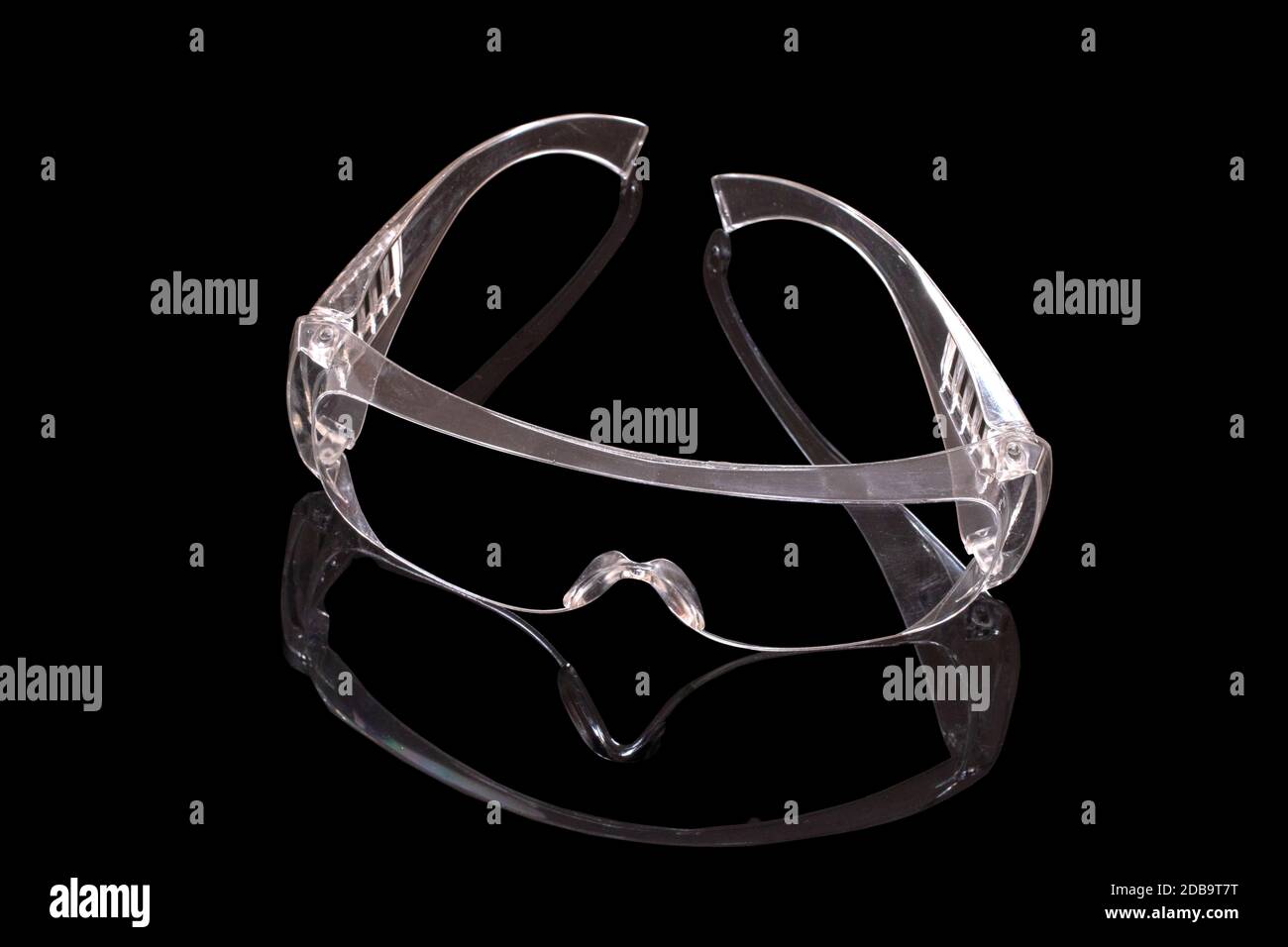 Coronavirus protective measures. Closeup of a clear transparent safety ...