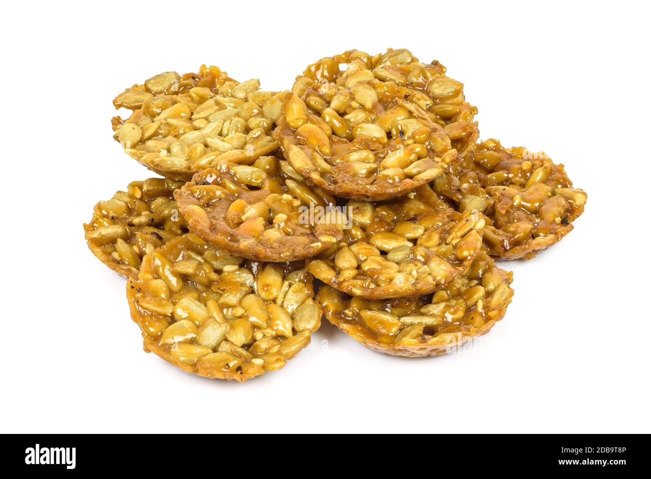 Florentine biscuit isolated on white background with clipping path ...