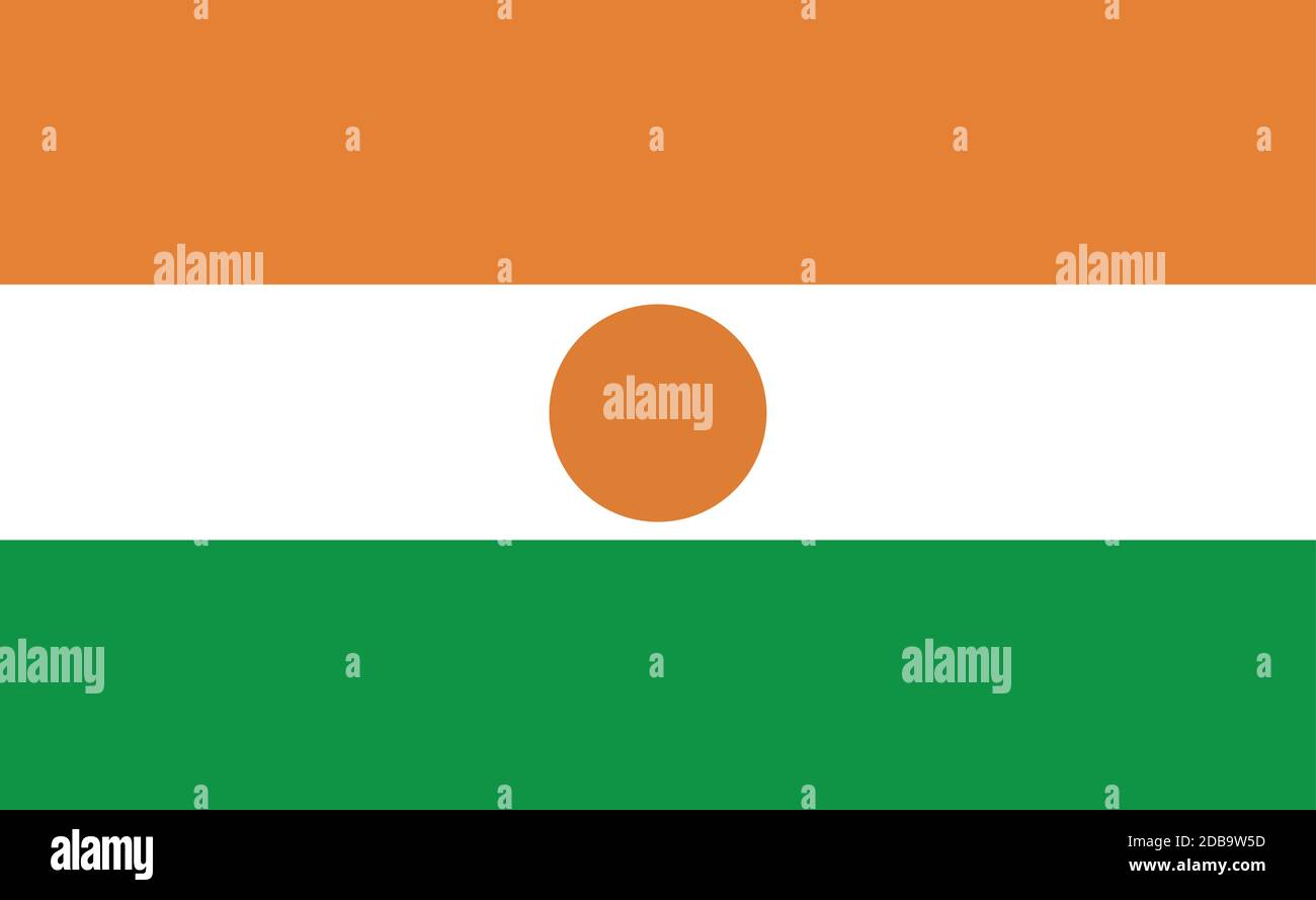 Niger national flag in exact proportions - Vector illustration Stock ...