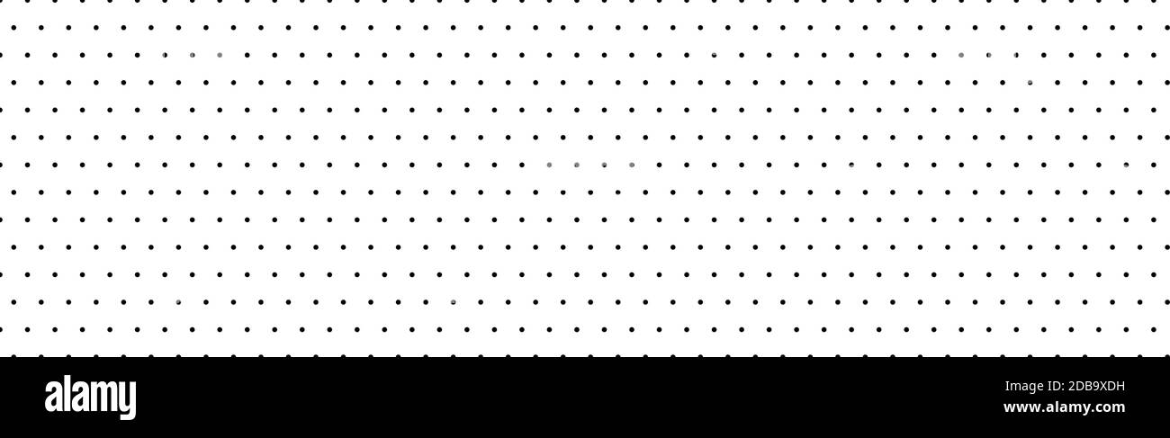 White panoramic pattern with black dots - Vector illustration Stock ...