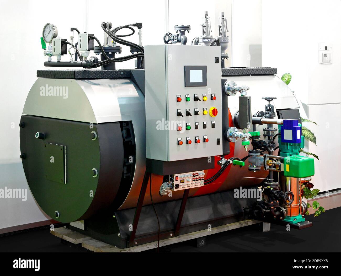 Close up shot of big industrial steamer Stock Photo - Alamy
