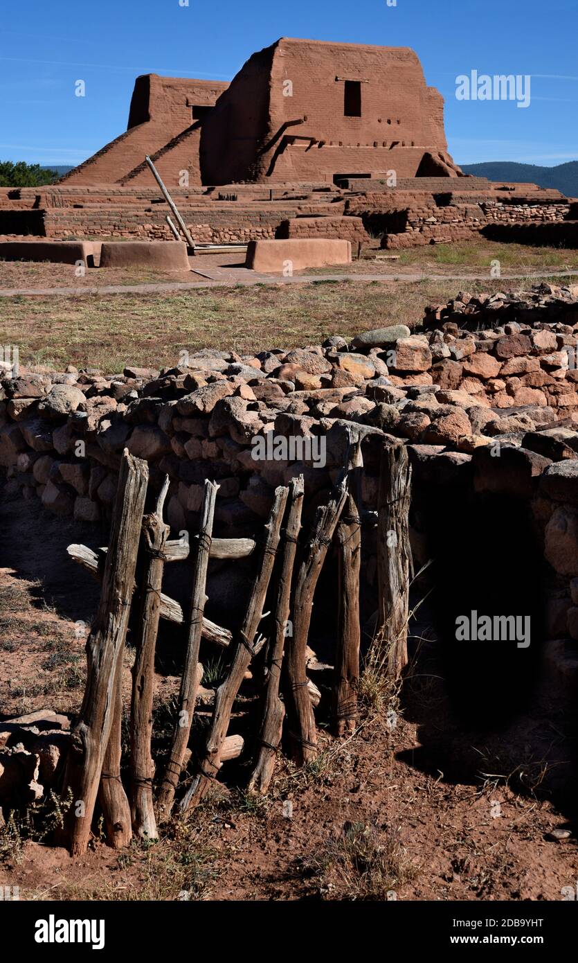 Visitors to Pecos National Historical Park in Pecos, New Mexico ...