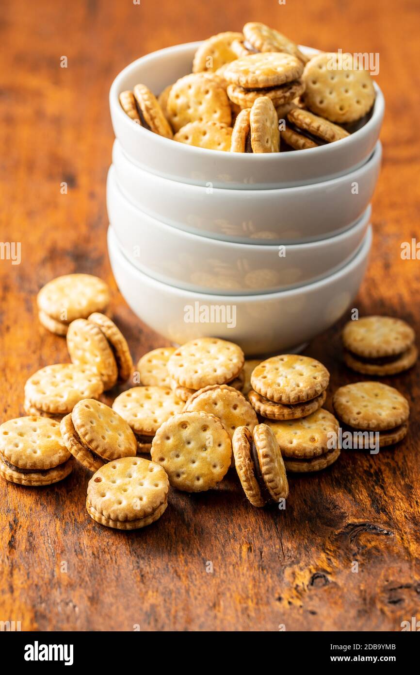Mini chocolate chip cookies hi-res stock photography and images - Alamy