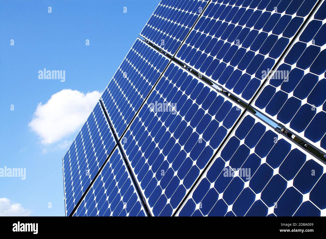 Solar panels on with a blue photocell, replacing old sources of ...