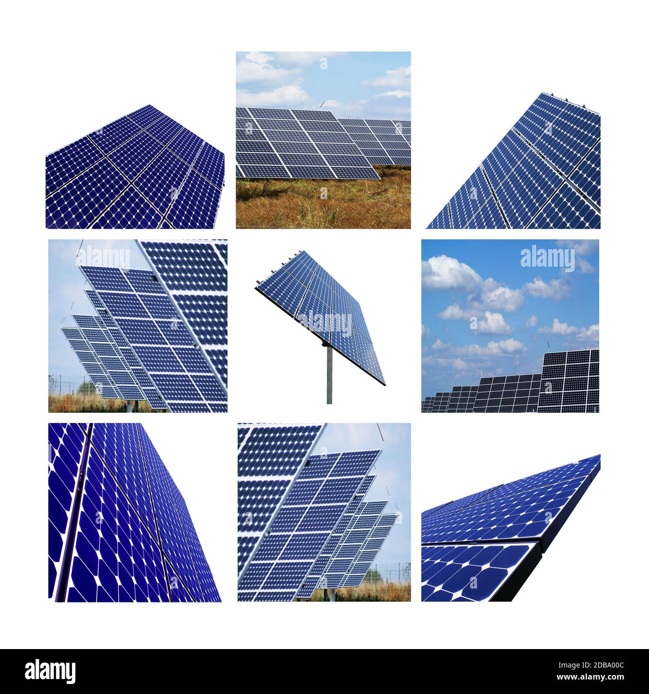 Solar panels on with a blue photocell, replacing old sources of ...