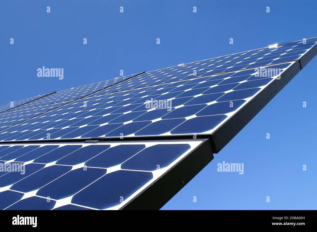 Solar panels on with a blue photocell, replacing old sources of ...