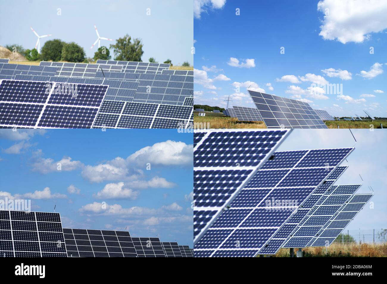 Solar panels on with a blue photocell, replacing old sources of ...