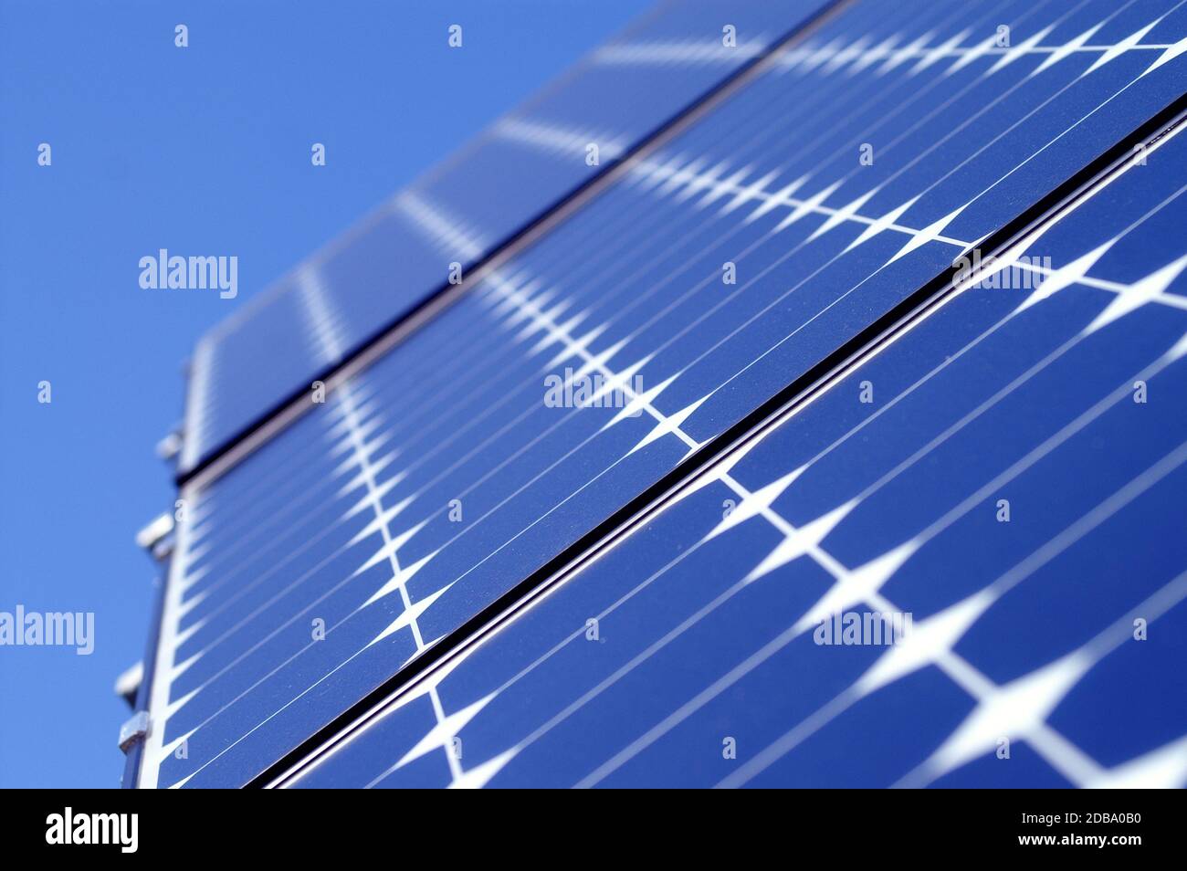 Solar panels on with a blue photocell, replacing old sources of ...