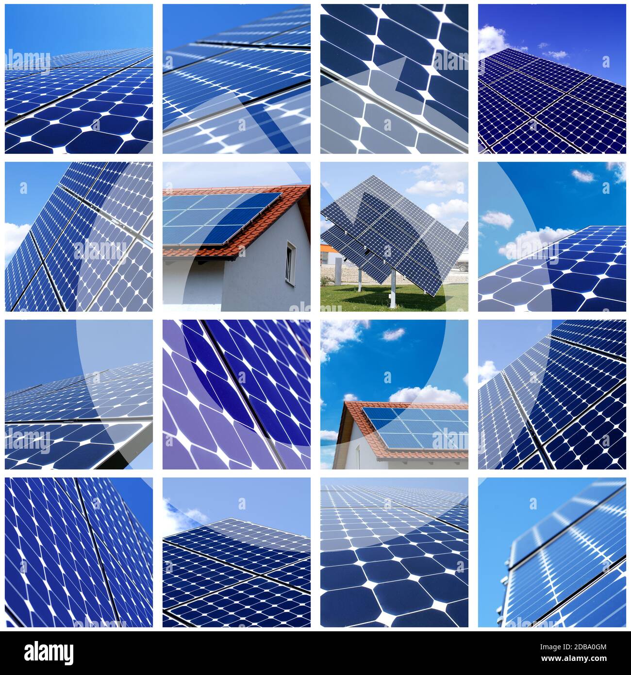 Solar panels on with a blue photocell, replacing old sources of ...