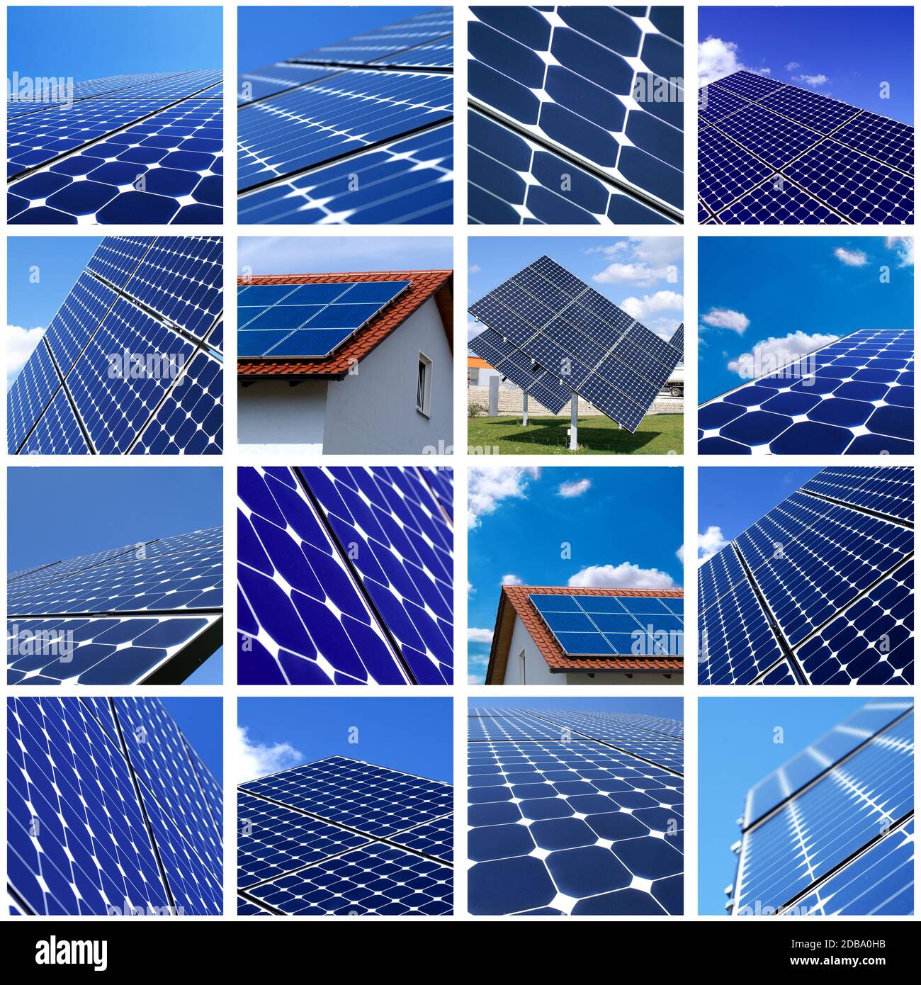 Solar panels on with a blue photocell, replacing old sources of ...