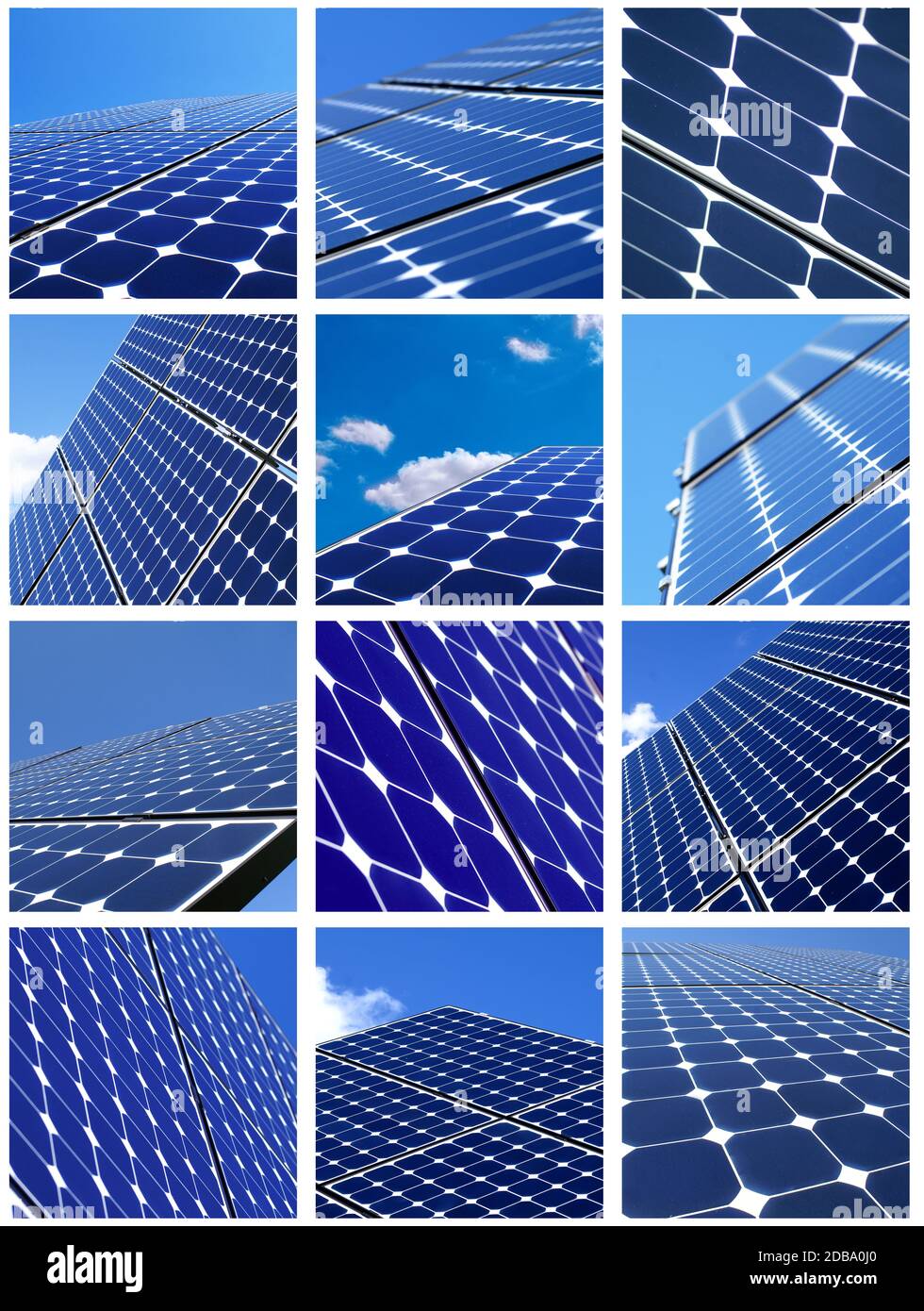 Solar panels on with a blue photocell, replacing old sources of ...