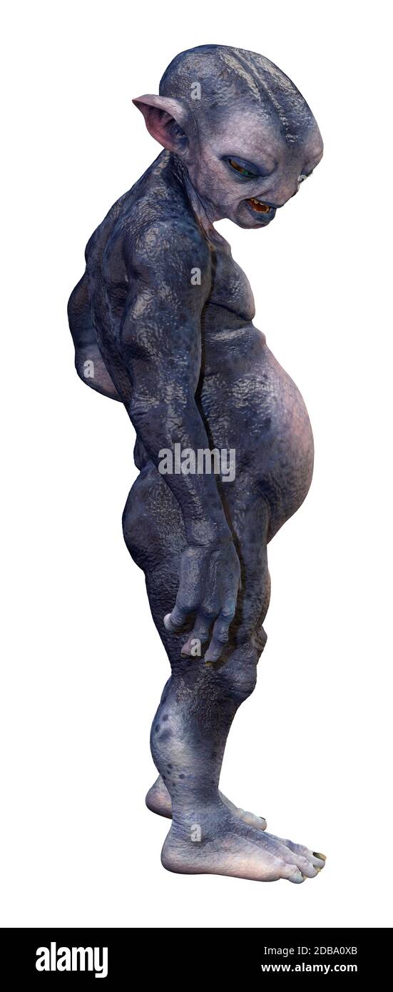 3D rendering of a blue alien isolated on white background Stock Photo ...