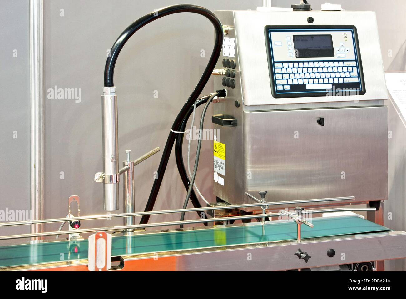Industrial production line with digital control unit Stock Photo - Alamy