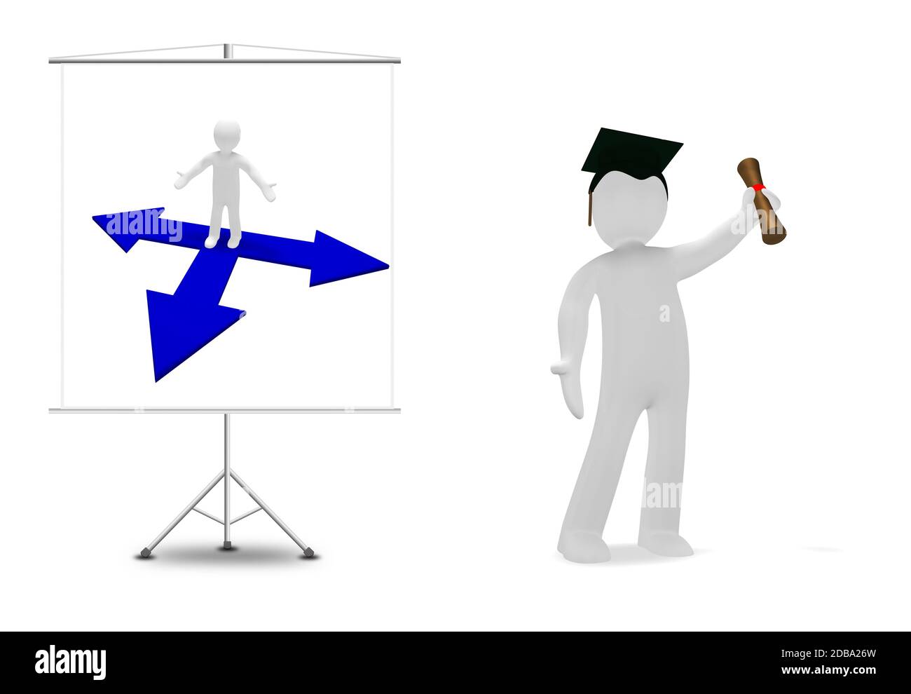 Student studying cartoon Cut Out Stock Images & Pictures - Alamy