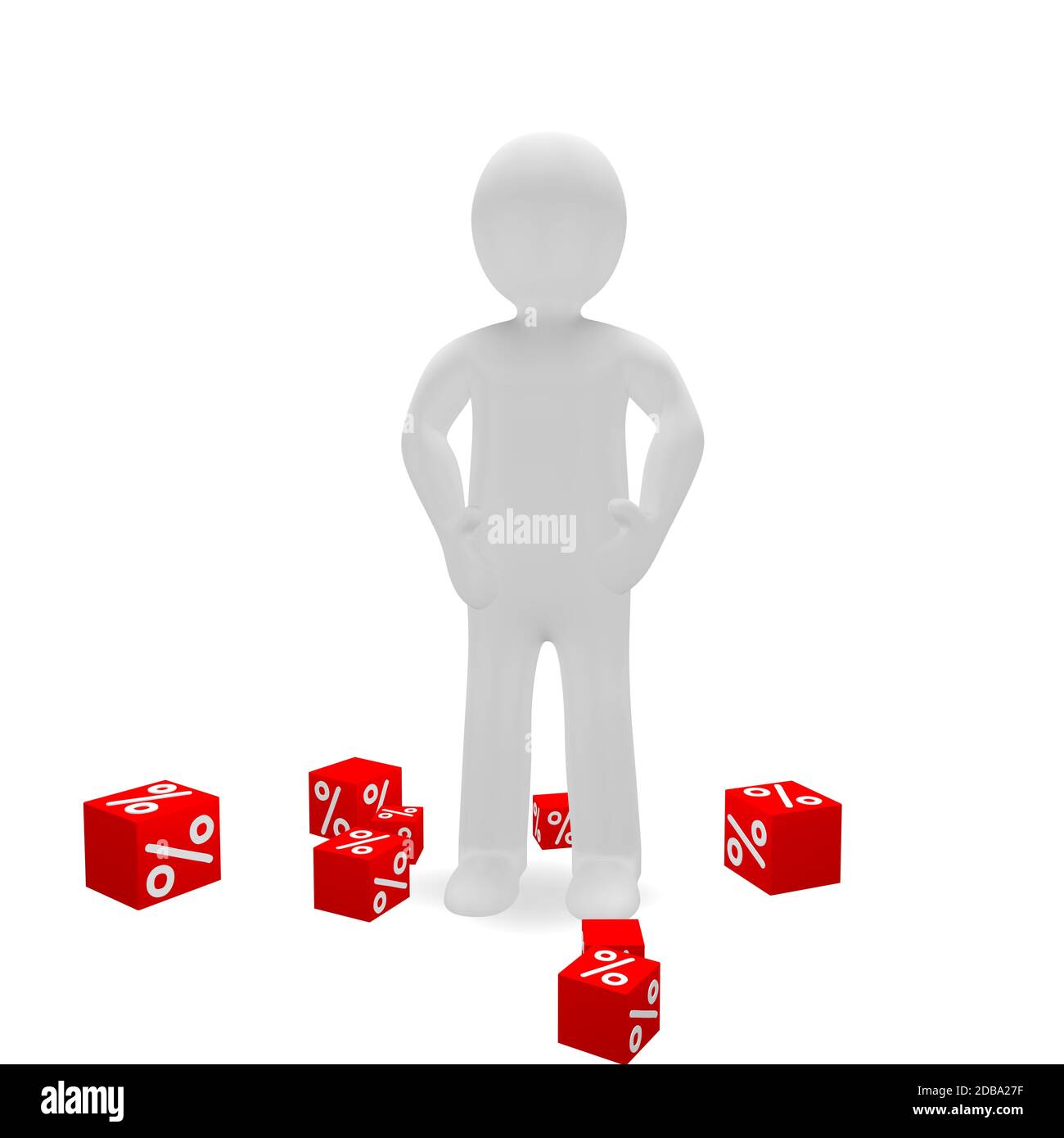 3d render little red man hi-res stock photography and images - Alamy