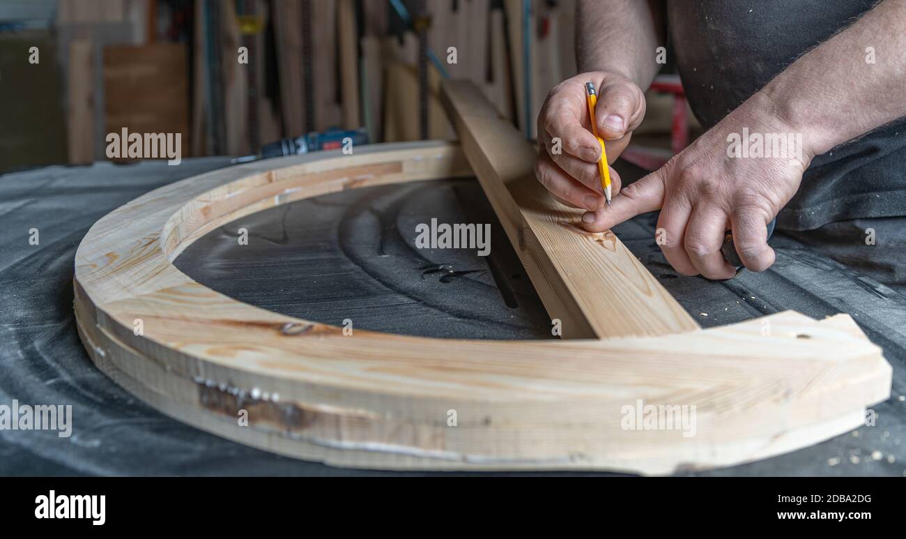 measurement and planning in joinery for the production of round wooden ...