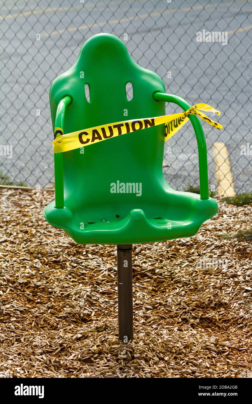 Caution tape and chair hi-res stock photography and images - Alamy