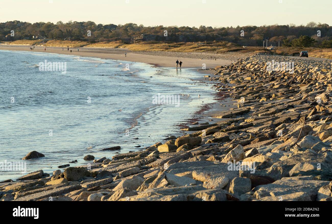 Second Beach at Sachuset in Middletown, RI Stock Photo - Alamy