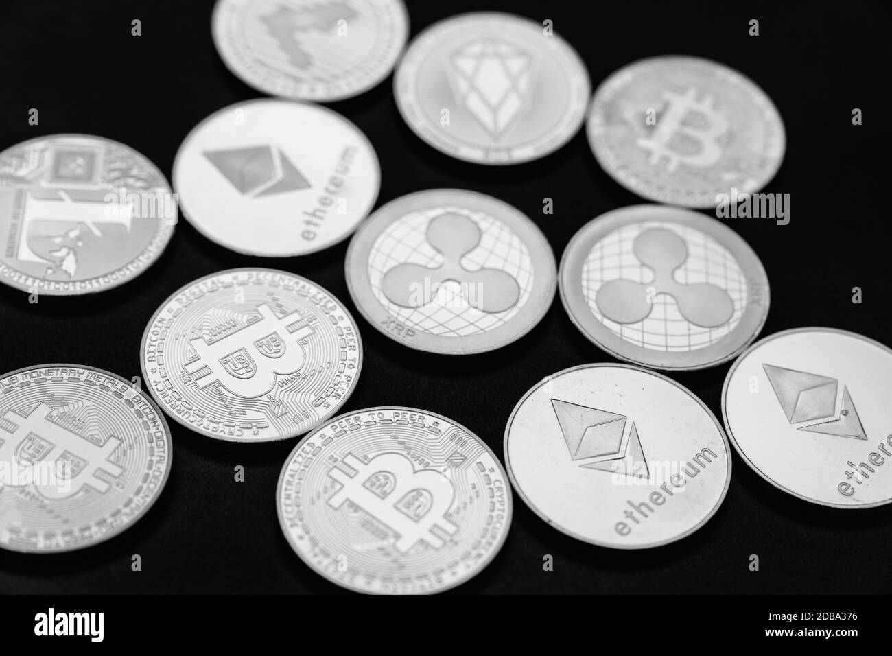 bitcoin chart on dark background. Cryptocurrency is the currency of the ...