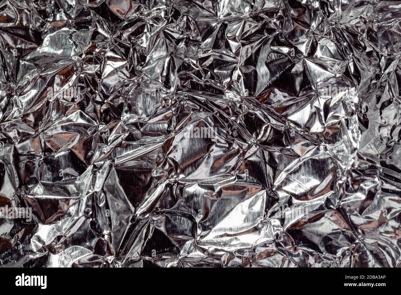 Foil texture. Silver texture close-up photo. Macro photo Stock Photo ...