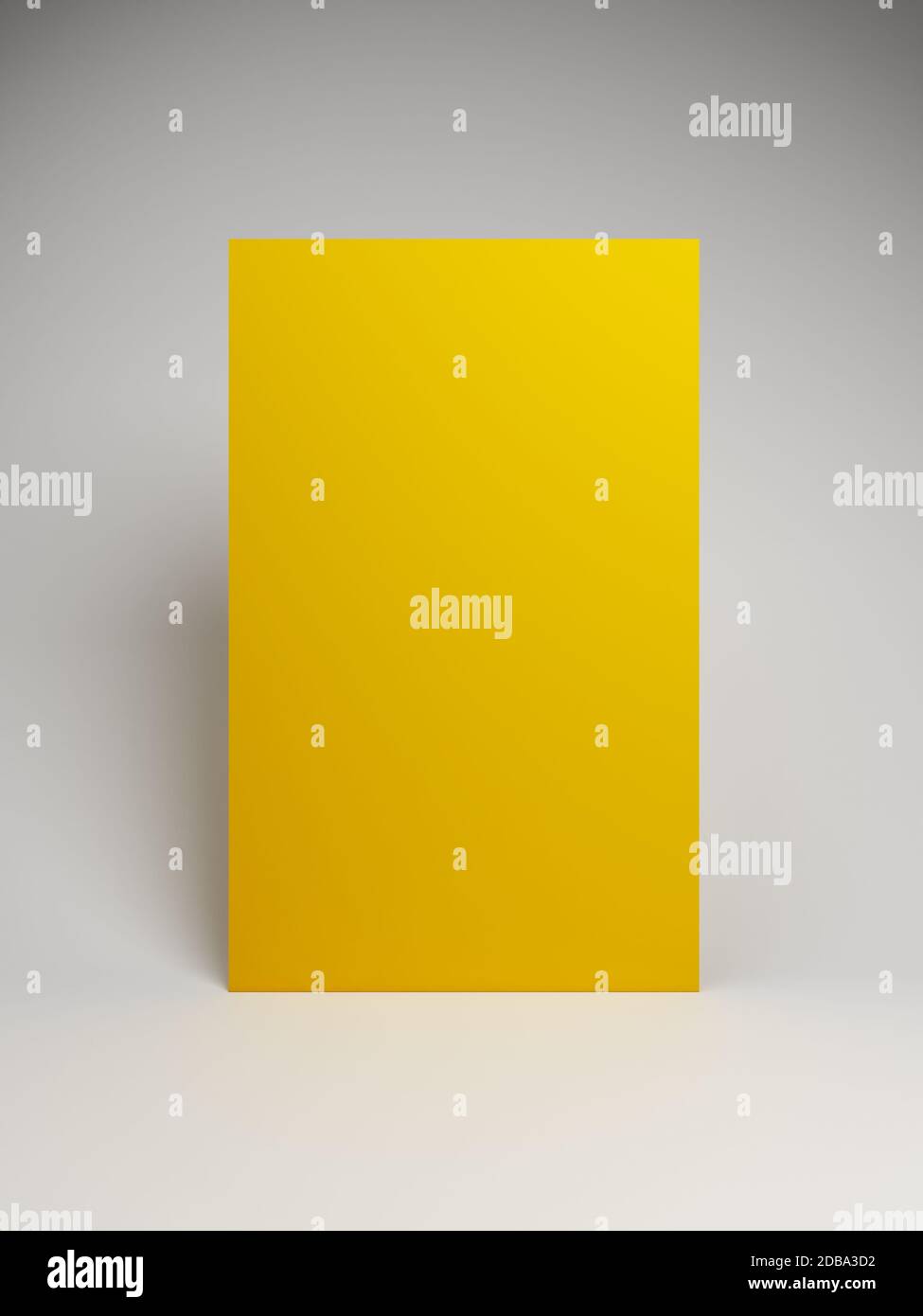 3D Render of Abstract Yellow Composition. Minimal Studio Stock Photo ...