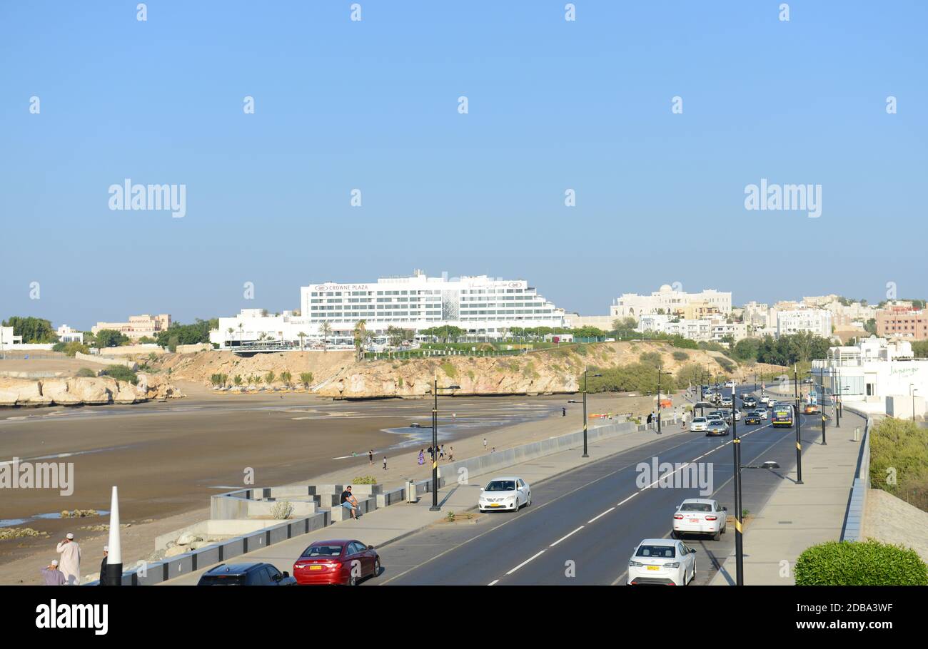 The promenade along the Qurum beach in Muscat, Oman Stock Photo - Alamy