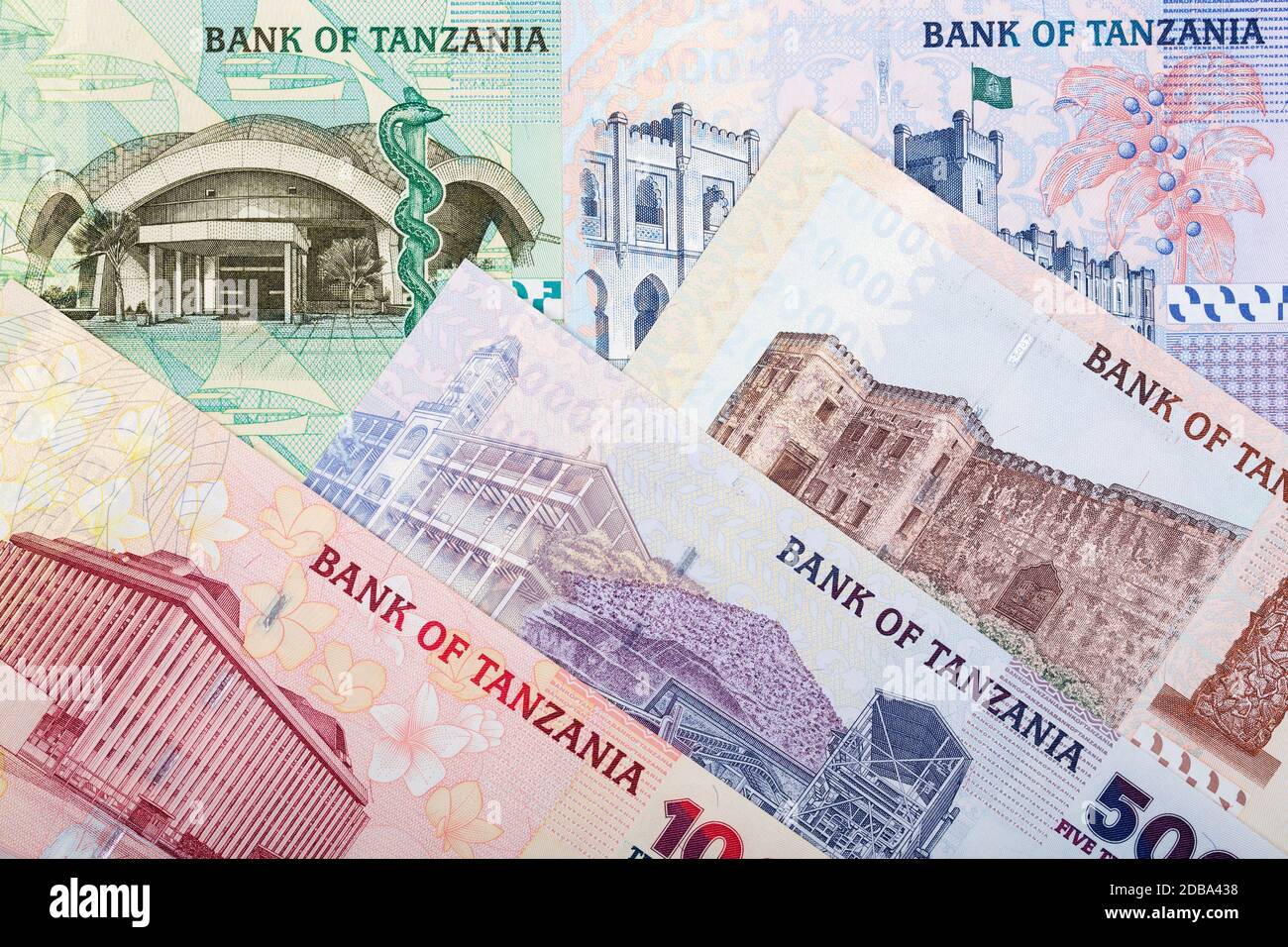 Old Tanzanian money a business background Stock Photo - Alamy