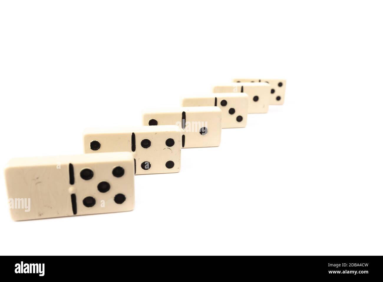 game dominoes rectangular bottom plastic range of the white background ...