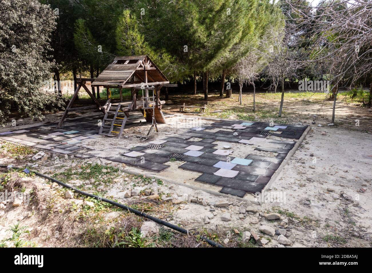 Dilapidated playground equipment hi-res stock photography and images ...