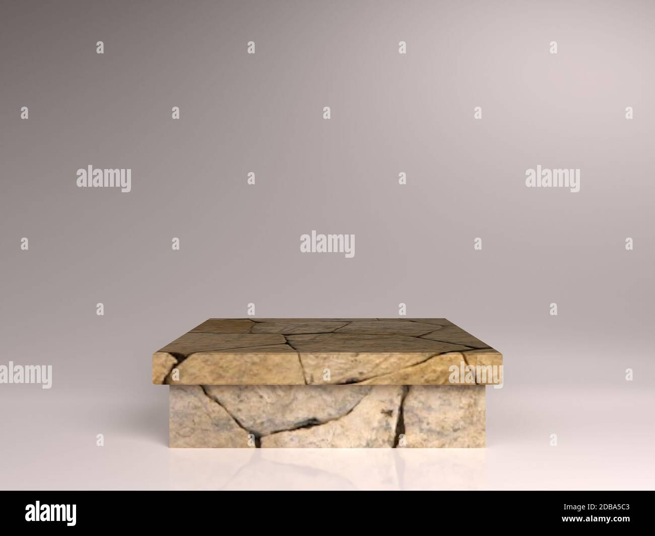 Pedestal Front View minimal podium modern space object clean simple ...