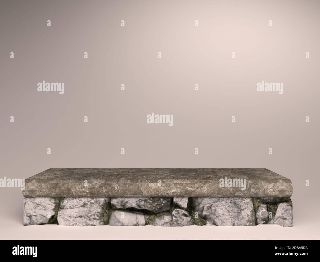 Pedestal Front View minimal podium modern space object clean simple ...