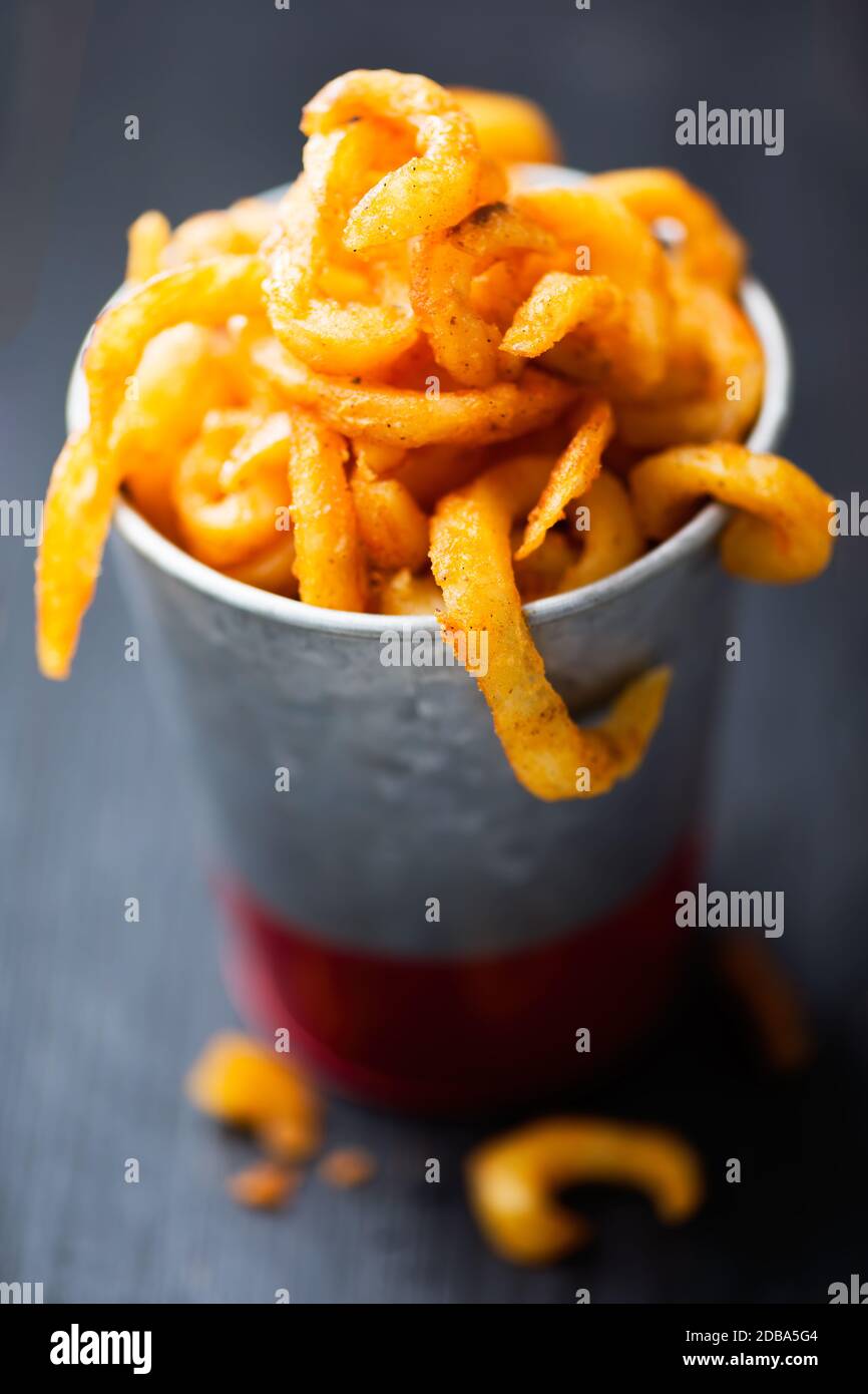 Curly fries hi-res stock photography and images - Alamy