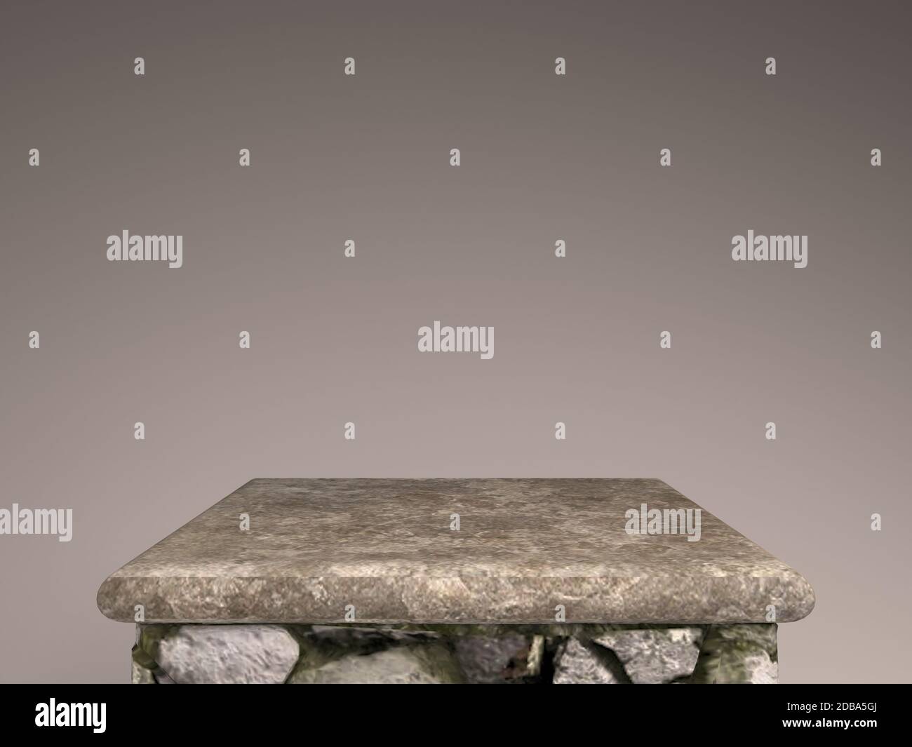 Pedestal Front View minimal podium modern space object clean simple ...