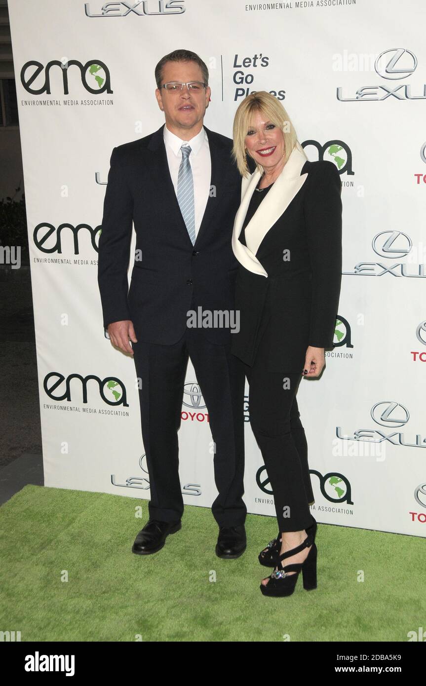 Matt Damon and Debbie Levin at 23th Annual Environmental Media Awards ...