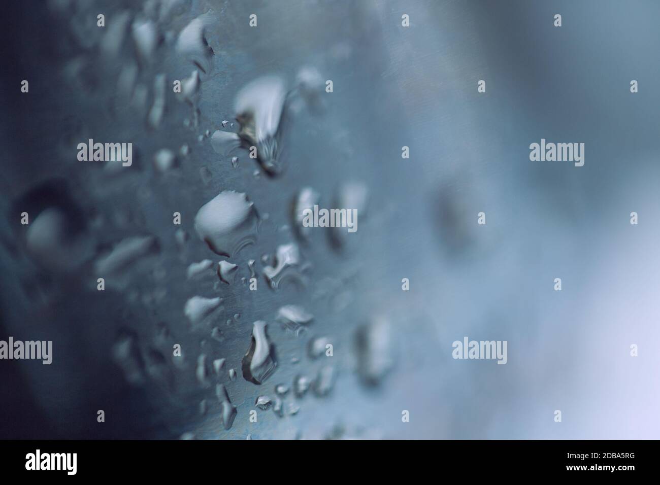beads of water on a black background Stock Photo - Alamy