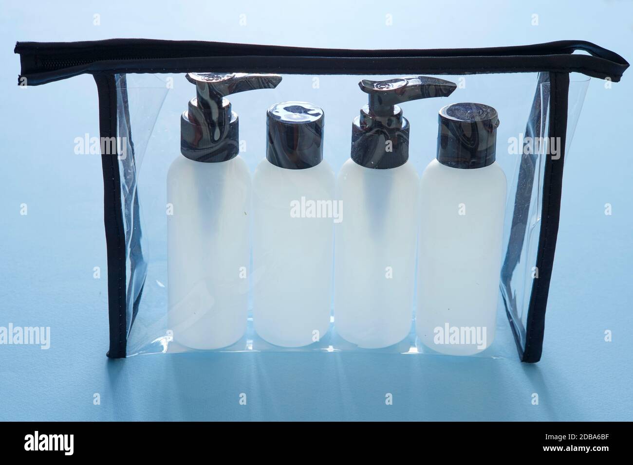A studio photo of a bathroom travel pack Stock Photo - Alamy