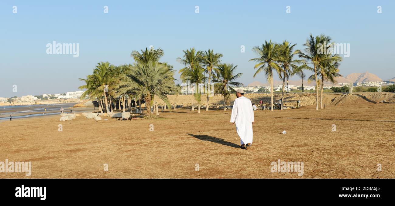 Qurum Beach in Muscat, Oman Stock Photo - Alamy
