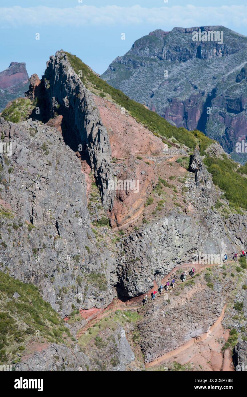 the Landscape and Mountains of the Madeira National Park in Central ...