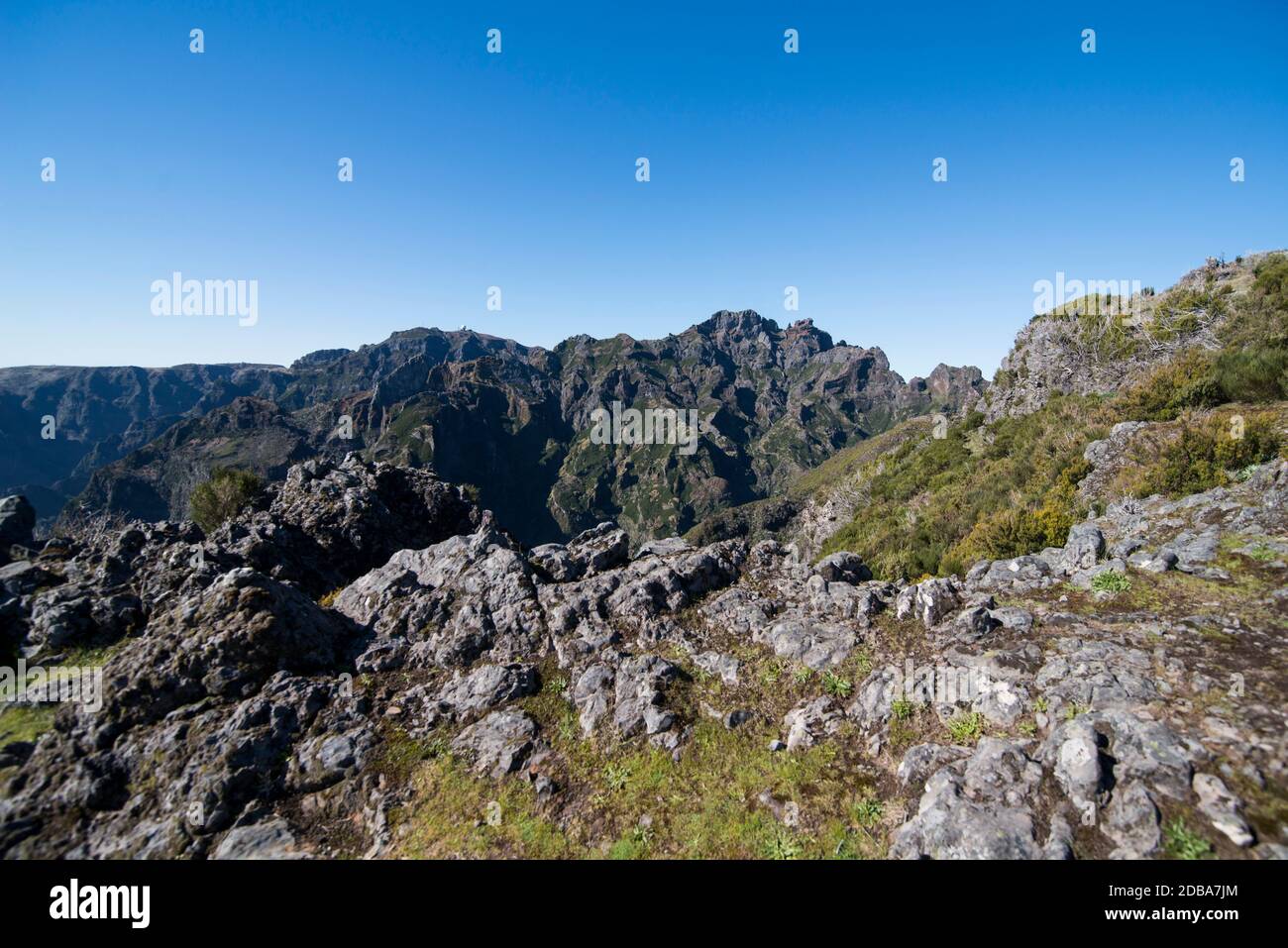 the Landscape and Mountains of the Madeira National Park in Central ...