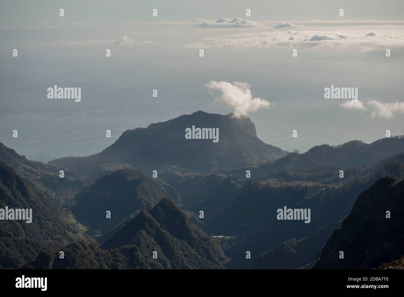 the Landscape and Mountains of the Madeira National Park in Central ...