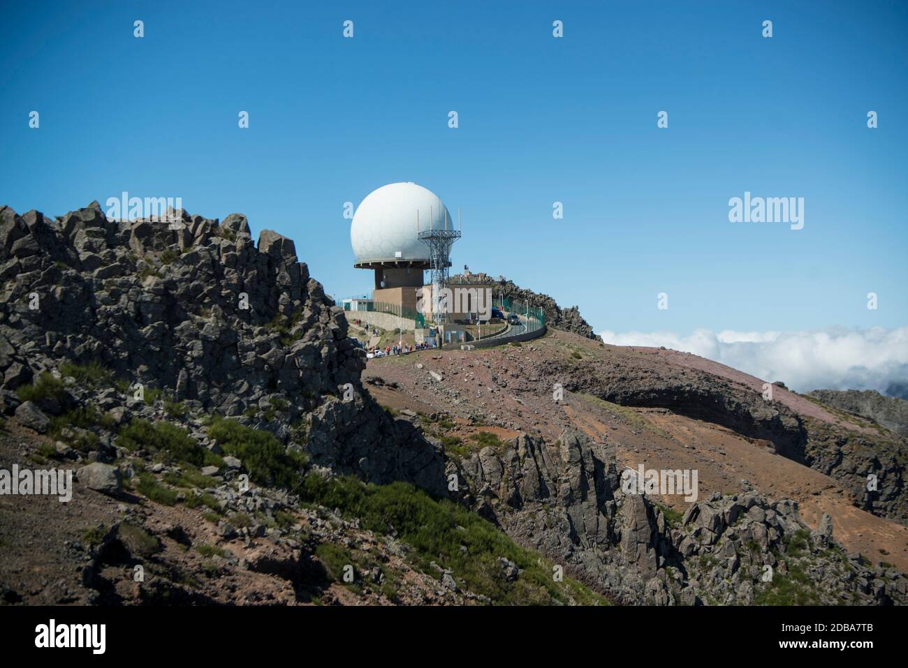 the Nato Radar Station and Observatory on the pico do Arieiro at the ...